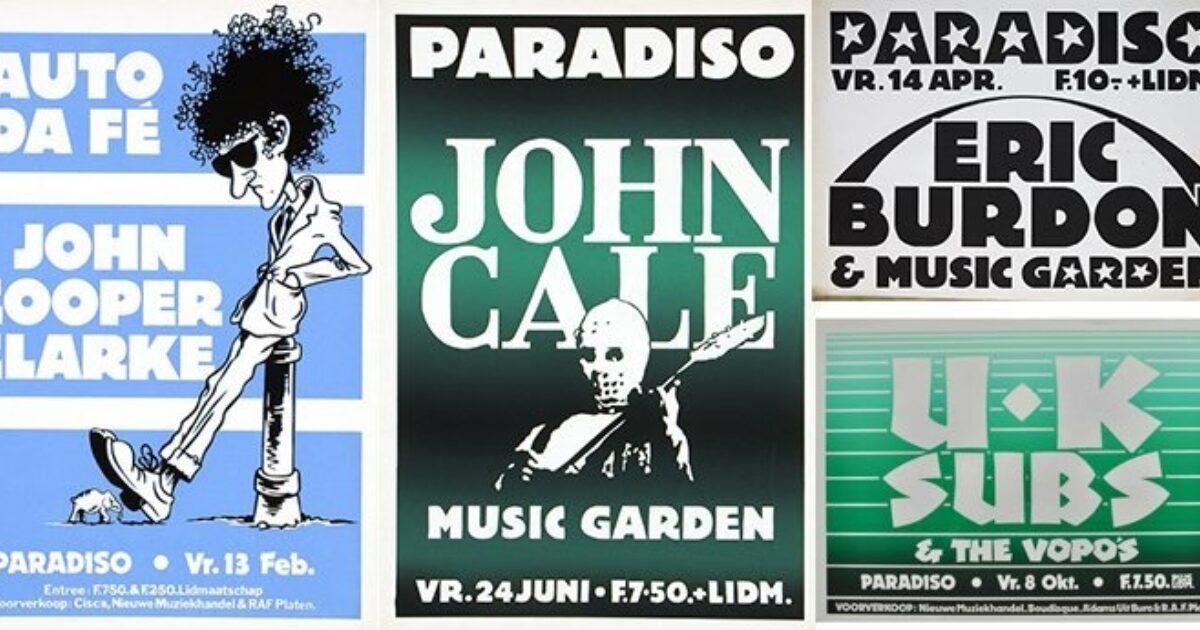 Veiling vier originele Martin Kaye posters | Paradiso